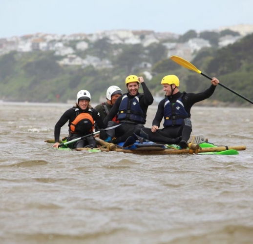 Raft Building in Cornwall - Newquay Watersports Centre