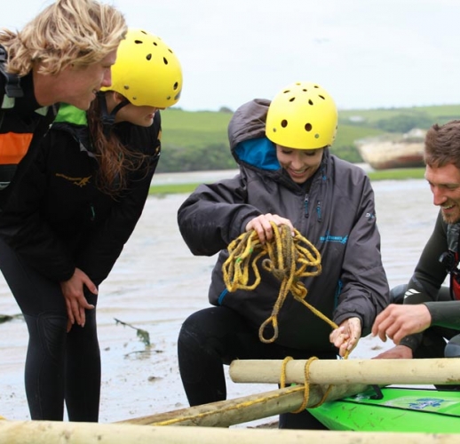 Raft Building in Cornwall - Newquay Watersports Centre